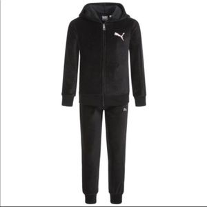 Puma | Matching Sets | Nwt Puma 2 Piece Black Jacket Pants Tracksuit ...